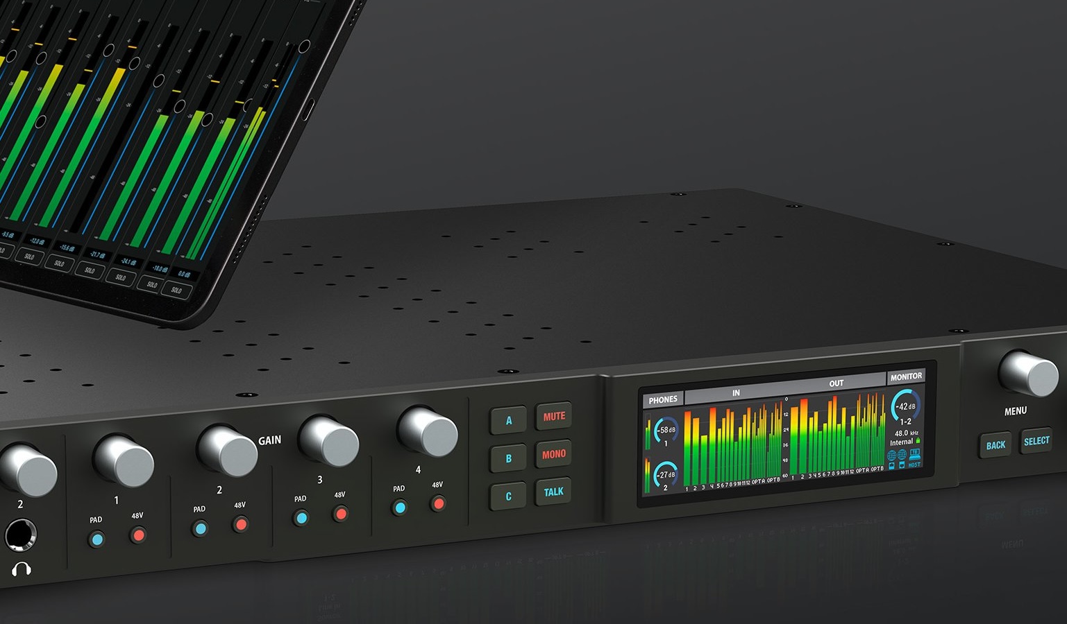 MOTU 848: conectividad extrema y mezcla avanzada en un rack de una unidad | Hispasonic